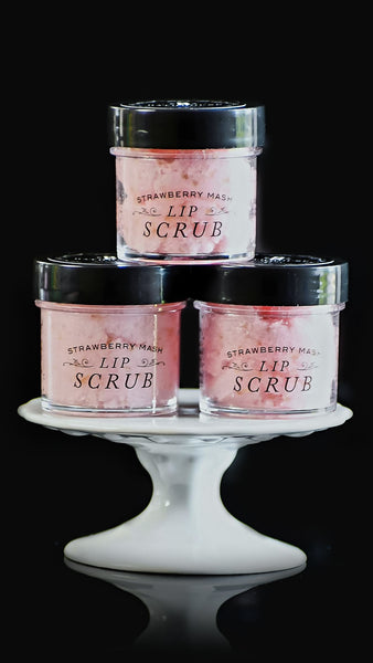 Strawberry Mash Lip Scrub | Bathhouse Soapery – Bathhouse Soapery ...